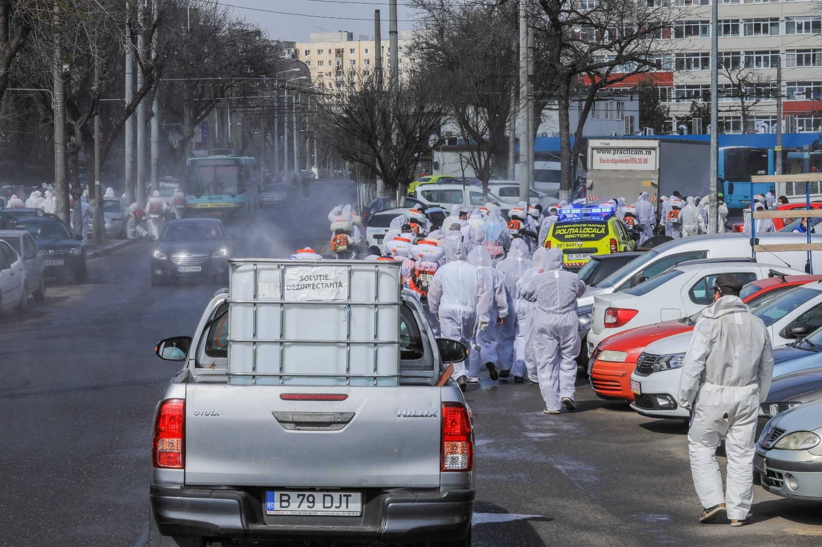 VIDEO: Primaria Sectorului 4 continua campania de desinfectie a ...