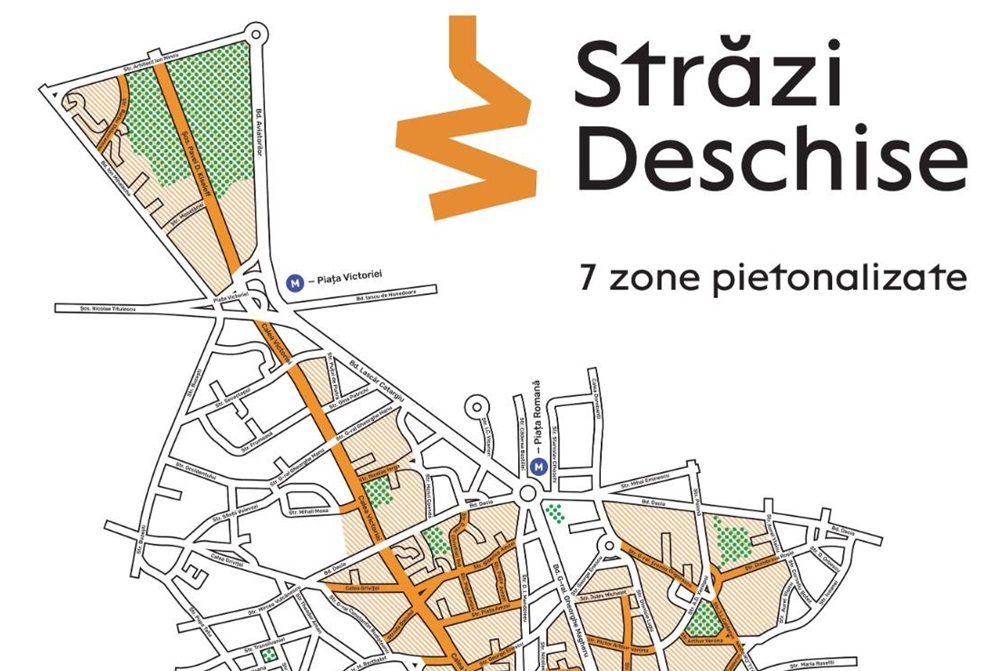 Incepand de weekend-ul viitor, 7 artere din Bucuresti devin pietonale ...