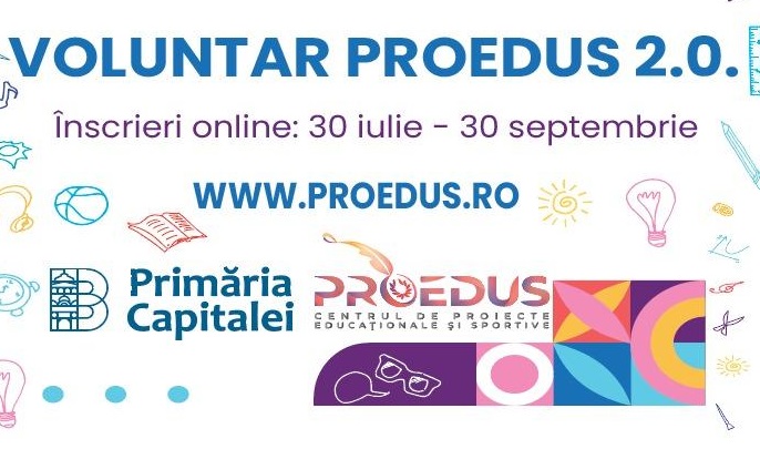 PMB: S-au deschis înscrierile în programul Voluntar PROEDUS 2.0 pentru ...